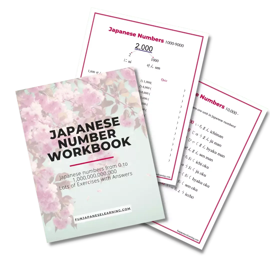 Free Download: Japanese Number Workbook - FUN Japanese Learning